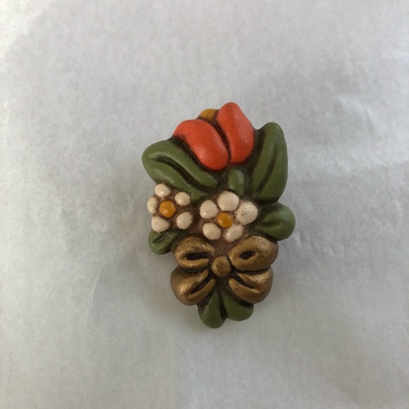 Thun | Jewelry | Vintage Italian Thun Brooch Pin Tulip Daisies | Poshmark